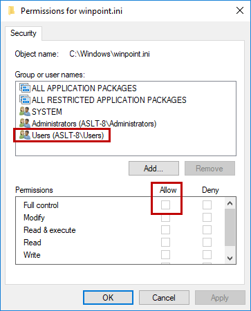 6002 Copying the winpoint.ini file